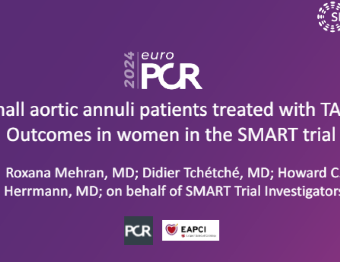 Small aortic annuli patients treated with TAVI: outcomes in women in the SMART trial | tctmd.com